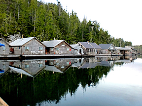 Hakai Lodge at Hakai Pass British Columbia Canada.